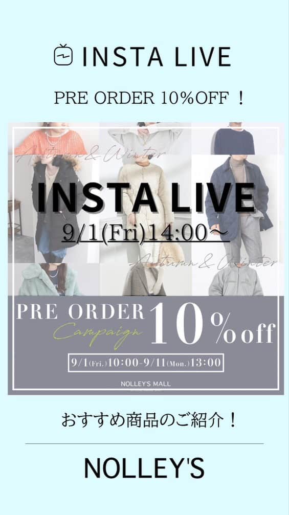 NOLLEY'S ノーリーズさんのインスタグラム動画 - (NOLLEY'S ノーリーズInstagram)「【 INSTA LIVE】 2023 AUTUMN&WINTER PRE ...