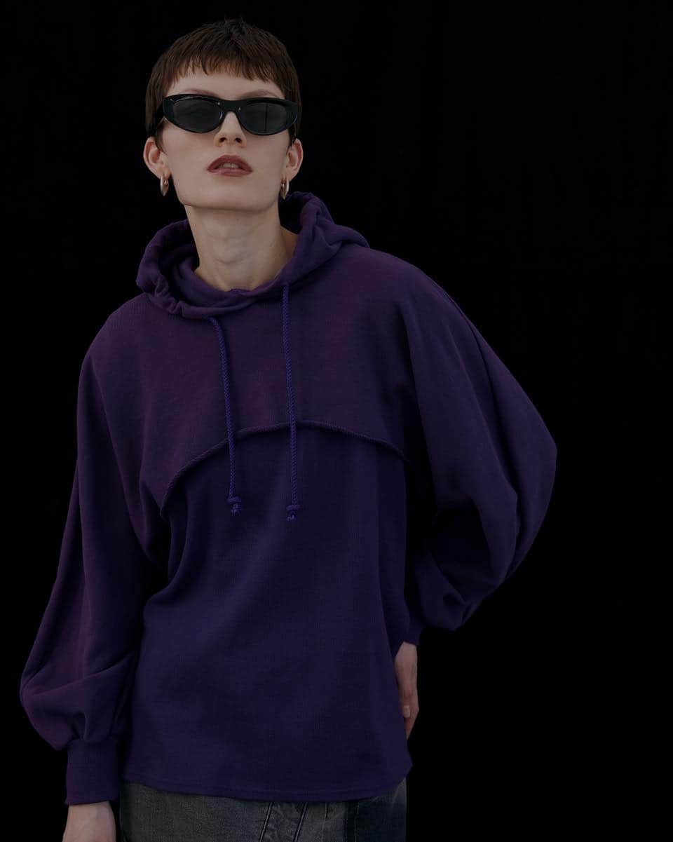 Ameri vintageさんのインスタグラム写真 - (Ameri vintageInstagram)「TANK LAYERED HOODIE TOP (col.IVO / GRY ...