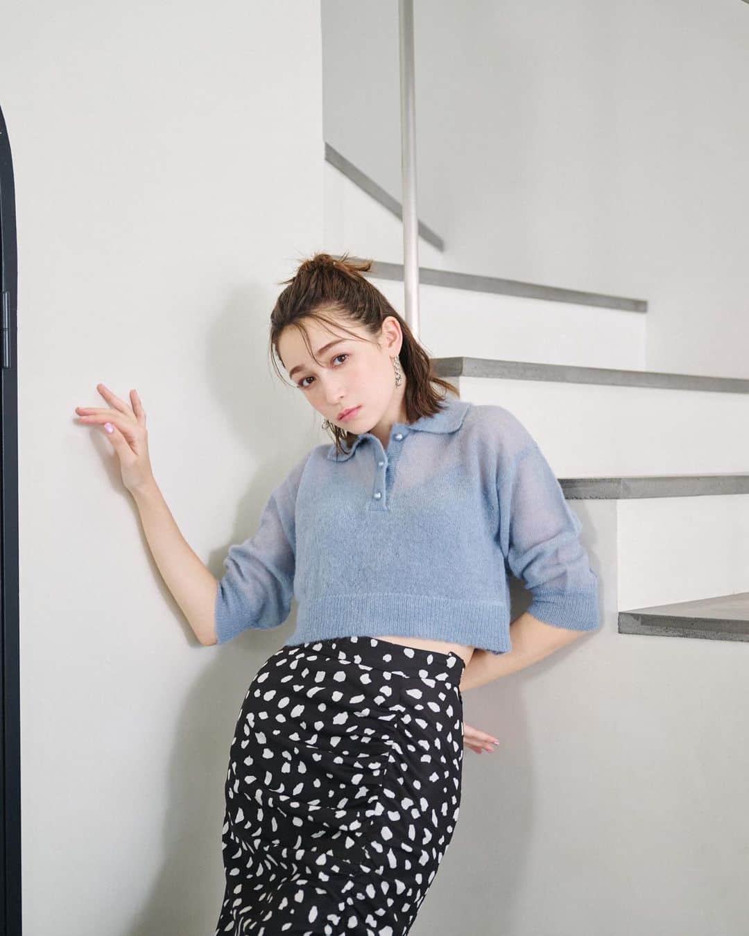 藤井サチさんのインスタグラム写真 - (藤井サチInstagram)「𝘳𝘪𝘦𝘯𝘥𝘢 × 𝘴𝘢𝘤𝘩𝘪 ♡ 嬉しいお知らせです☺️ ⁡ この度𝘳𝘪𝘦𝘯𝘥𝘢さん(@rienda_official ...