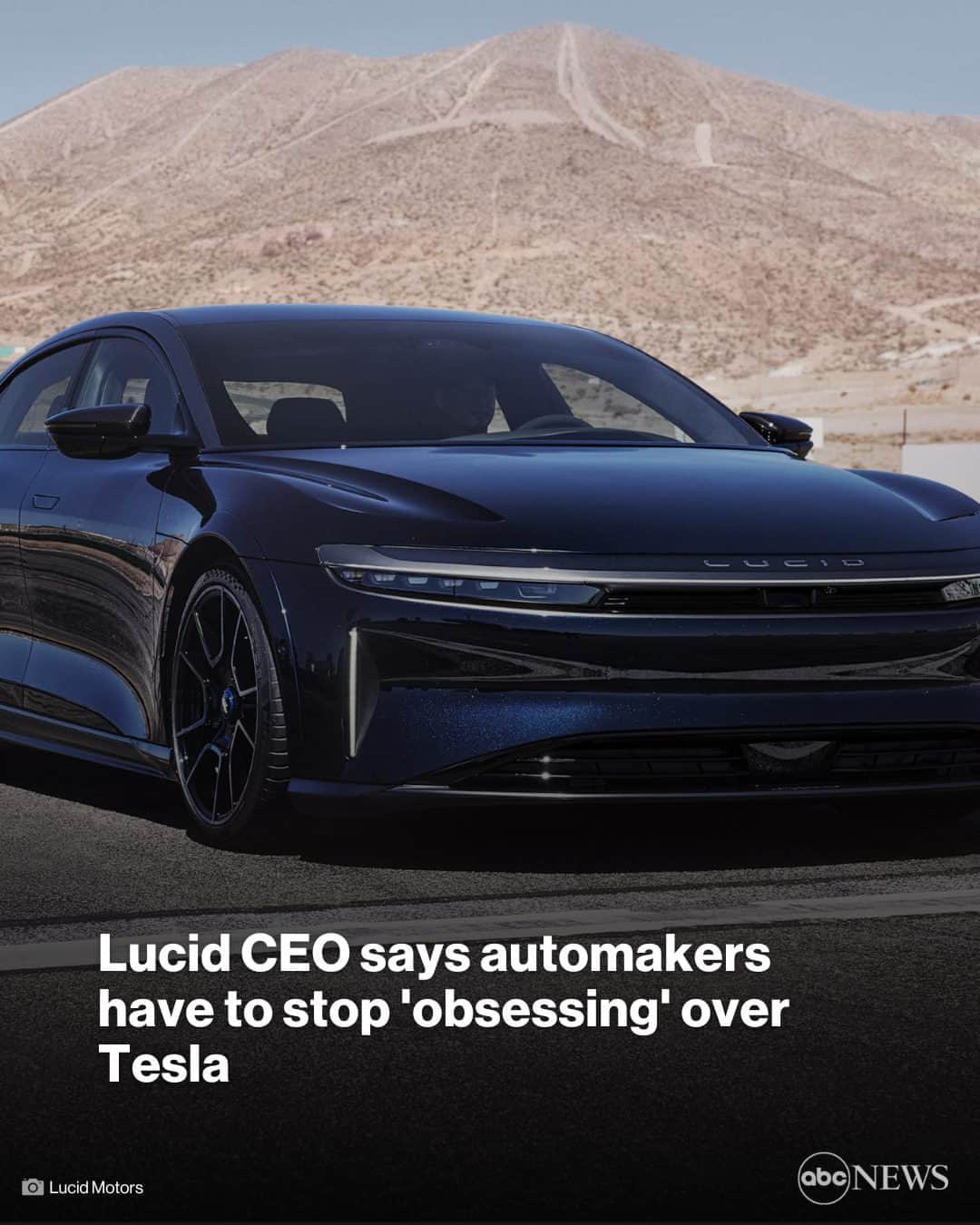 ABC Newsさんのインスタグラム写真 - (ABC NewsInstagram)「Lucid Motors' CEO has a plan to end drivers' range ...