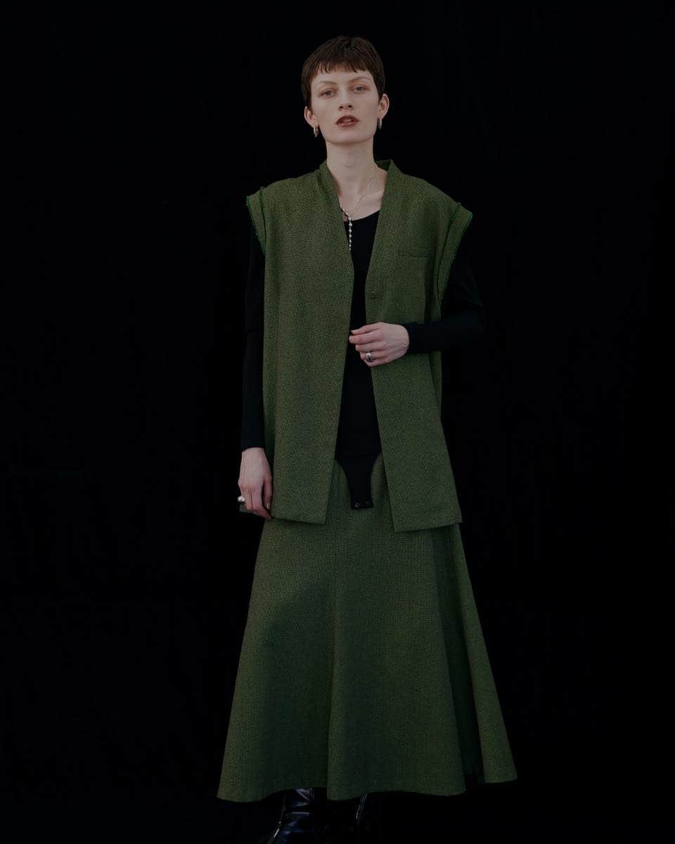 Ameri vintageさんのインスタグラム写真 - (Ameri vintageInstagram)「MANY WAY TWEED SET UP DRESS (col.BRN / GRN ...