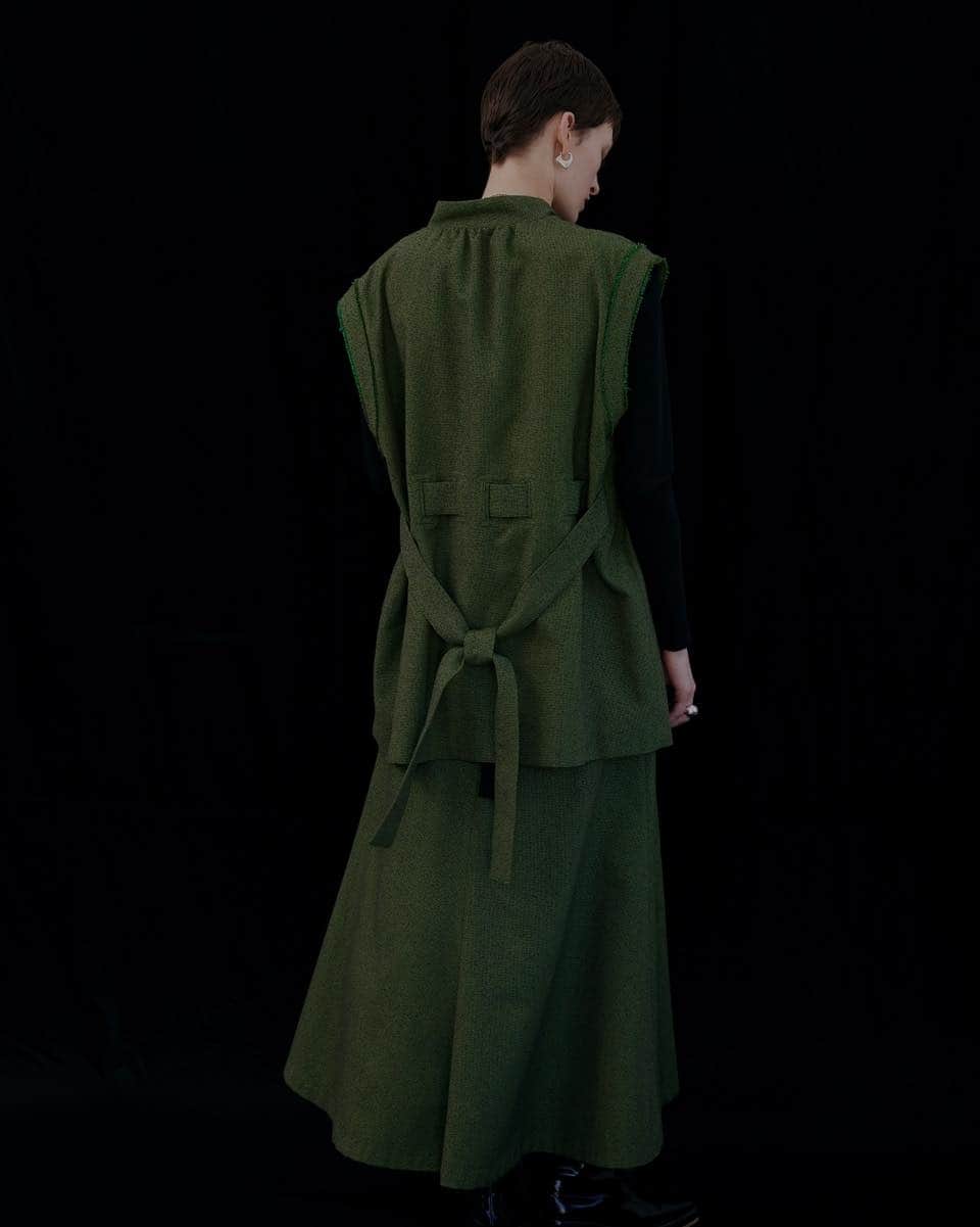 Ameri vintageさんのインスタグラム写真 - (Ameri vintageInstagram)「MANY WAY TWEED SET UP DRESS (col.BRN / GRN ...