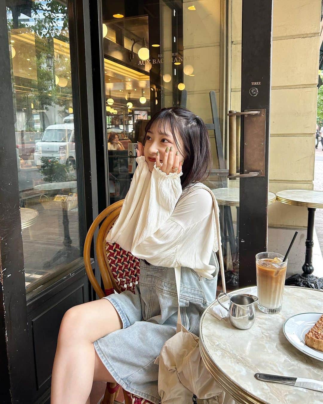 あみさんのインスタグラム写真 - (あみInstagram)「︴𝑐𝑎𝑓𝑒 𝑐𝑜𝑜𝑟𝑑𝑖𝑛𝑎𝑡𝑒 , 𝑐𝑎𝑠𝑢𝑎𝑙 𝑔𝑖𝑟𝑙𝑦 ⑅ カジュアル ...