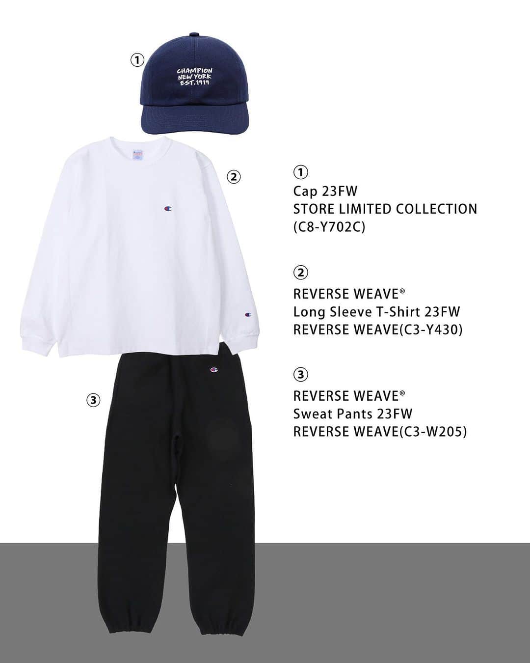 Champion Japanさんのインスタグラム写真 - (Champion JapanInstagram)「【秋のロンTおでかけコーデ3選】 涼しくなってきた今の時期にぴったりな ロンTを ...