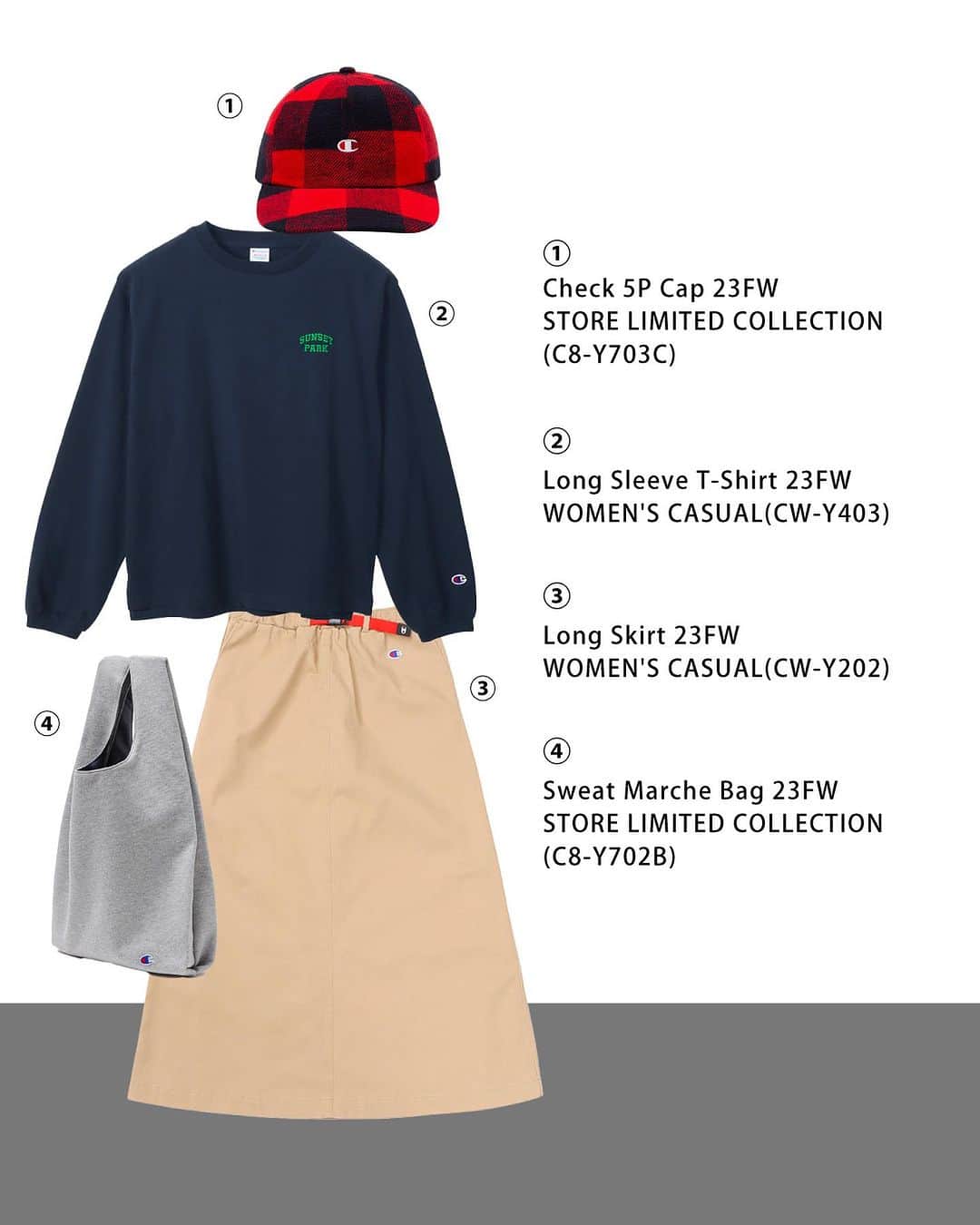 Champion Japanさんのインスタグラム写真 - (Champion JapanInstagram)「【秋のロンTおでかけコーデ3選】 涼しくなってきた今の時期にぴったりな ロンTを ...