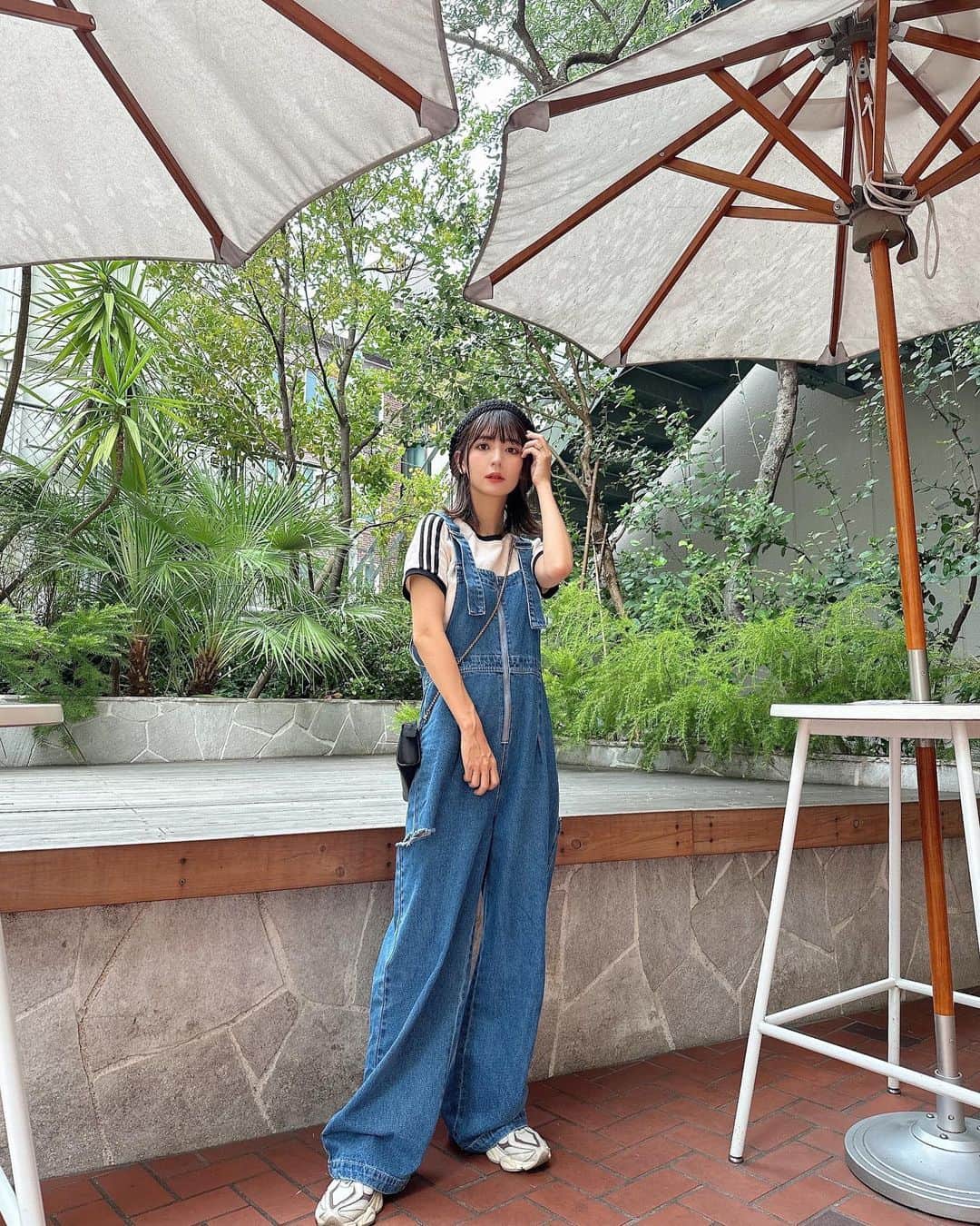 marikoさんのインスタグラム写真 - (marikoInstagram)「＊ . denim salopette @grl ...