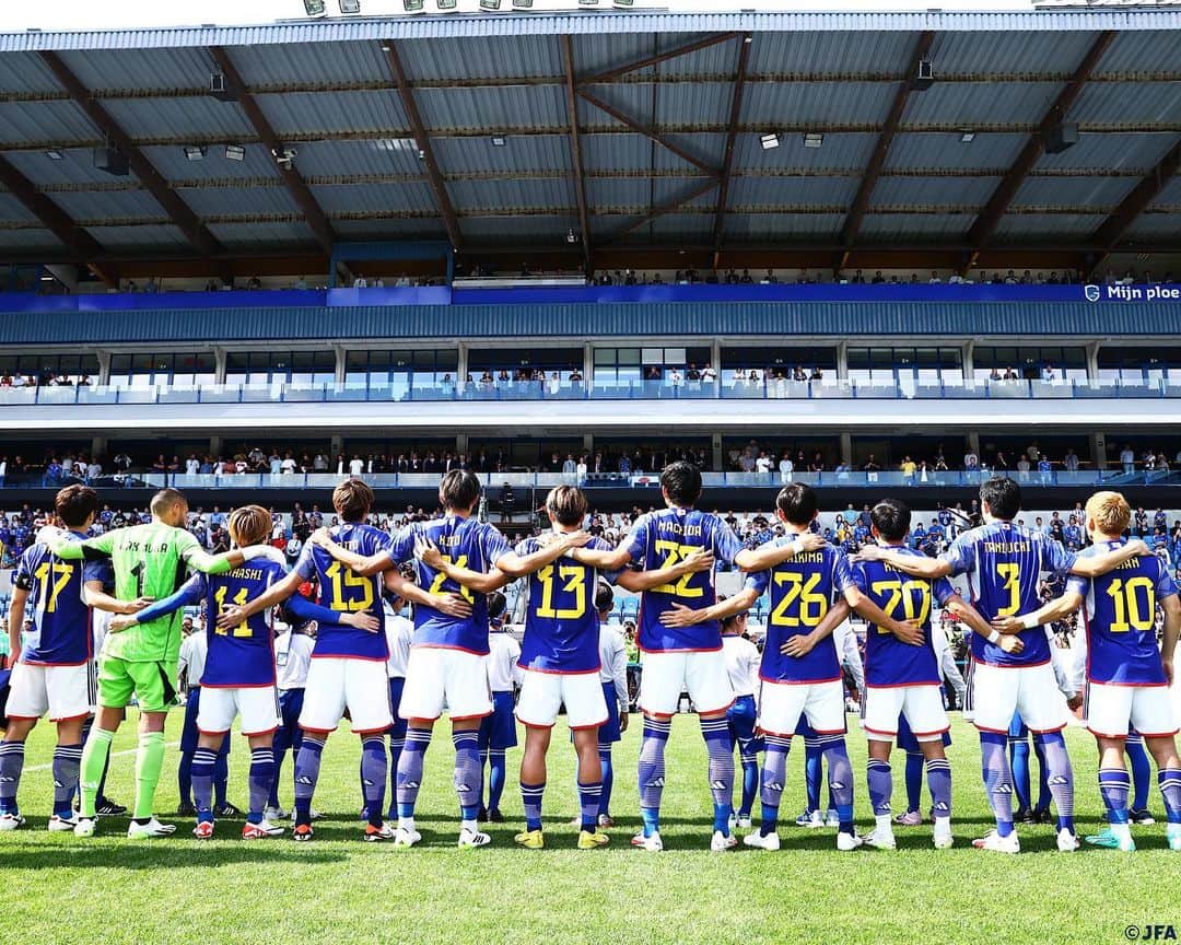 日本サッカー協会さんのインスタグラム写真 - (日本サッカー協会Instagram)「. 🔹SAMURAI BLUE🔹 キリン特別協賛試合200試合目と節目の一戦、 #伊藤敦樹 の代表初ゴール ...