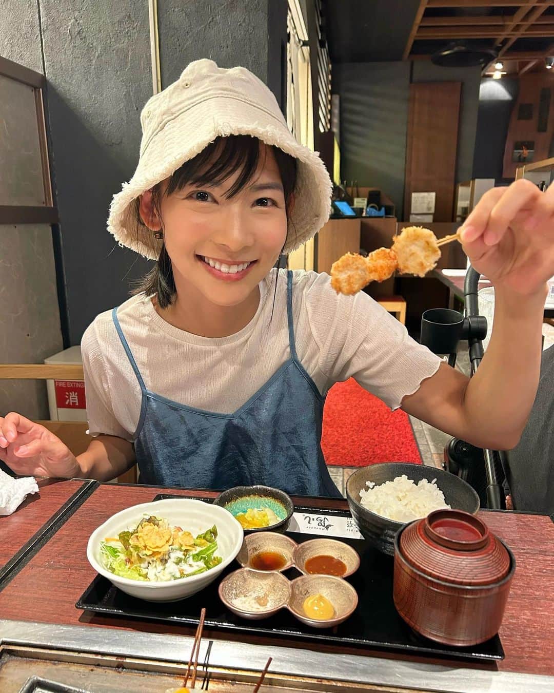 阪本智子さんのインスタグラム写真 阪本智子instagram 「🥢♡ くわ焼きって大阪名物なんですね！ 関西人だけど知らなかった笑