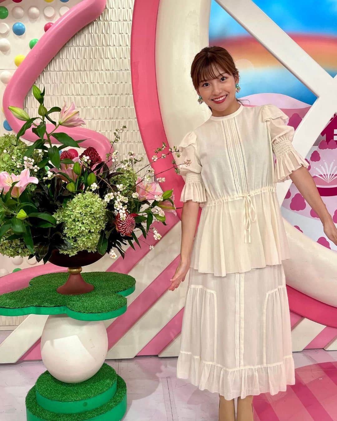 後藤楽々さんのインスタグラム写真 - (後藤楽々Instagram)「Oha!4の衣装たちです！☀️ 明日、そして月曜日も Oha!4放送休止日です🙇‍♀️ 私は大好きなあの場所へ、、、🤭 ...