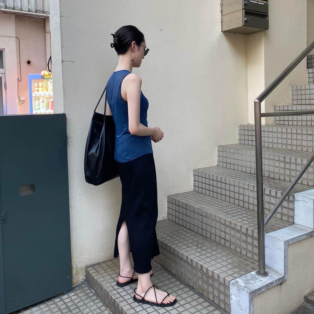 mar.ayaさんのインスタグラム写真 - (mar.ayaInstagram)「マメクロのシースルーのスリーブレス、この夏あんまり着れなかっ ...
