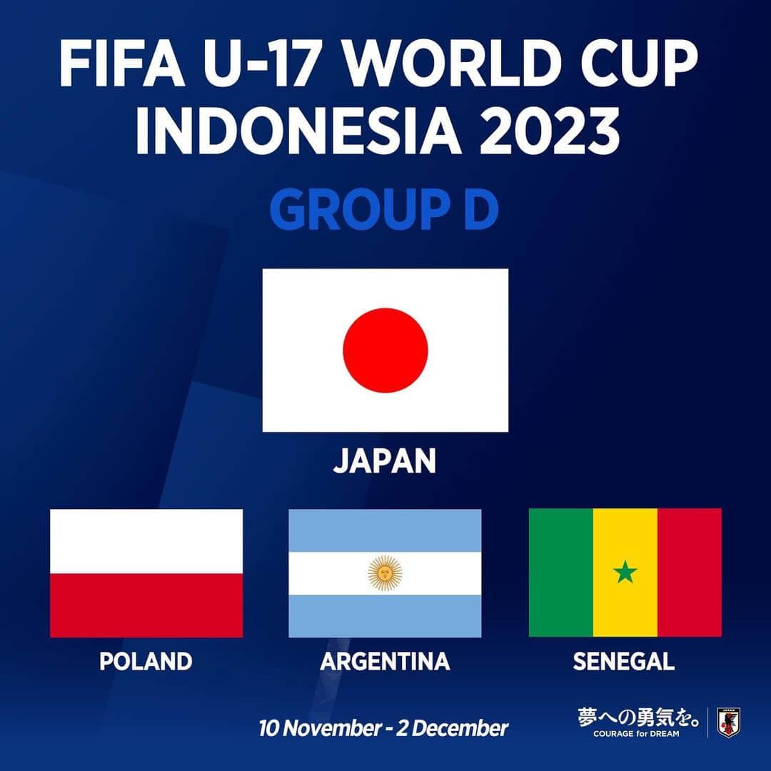 日本サッカー協会さんのインスタグラム写真 - (日本サッカー協会Instagram)「. 🔹U-17日本代表🔹 \\組み合わせ決定 ️// FIFA U-17 #ワールドカップ インドネシア ...