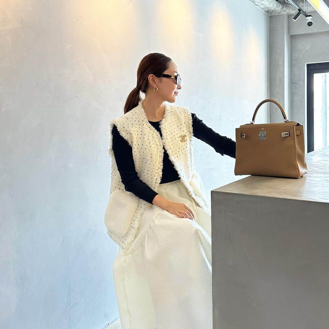 kyoco_ococさんのインスタグラム写真 - (kyoco_ococInstagram)「Bluelea original tweed…🤍 ...