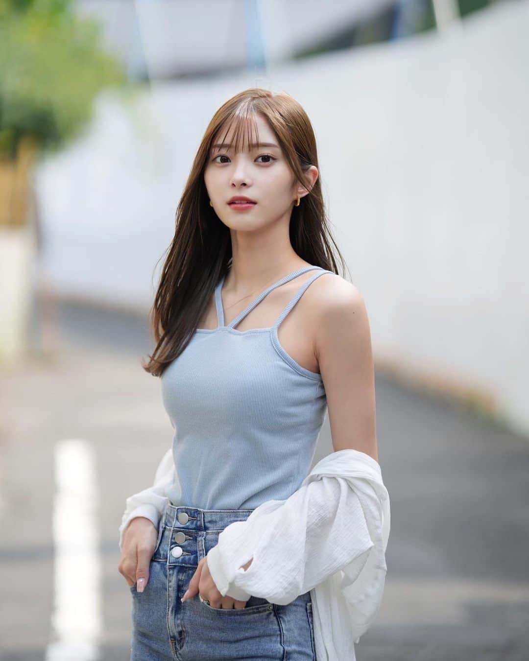 松川星さんのインスタグラム写真 - (松川星Instagram)「夏は水色着たくなる🥣️🩵」9月19日 19時04分 - akarin__rin