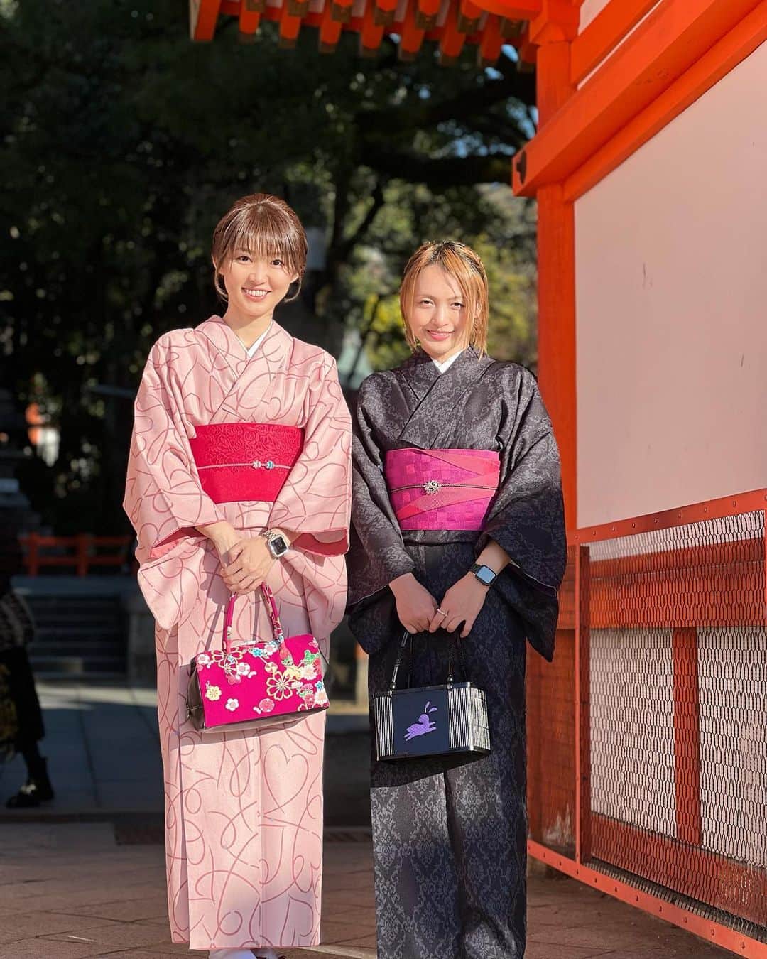 織田千穂さんのインスタグラム写真 織田千穂instagram 「秋冬これからは着物👘だ！ 髪短くし過ぎて 髪がアップに出来なくなった😂