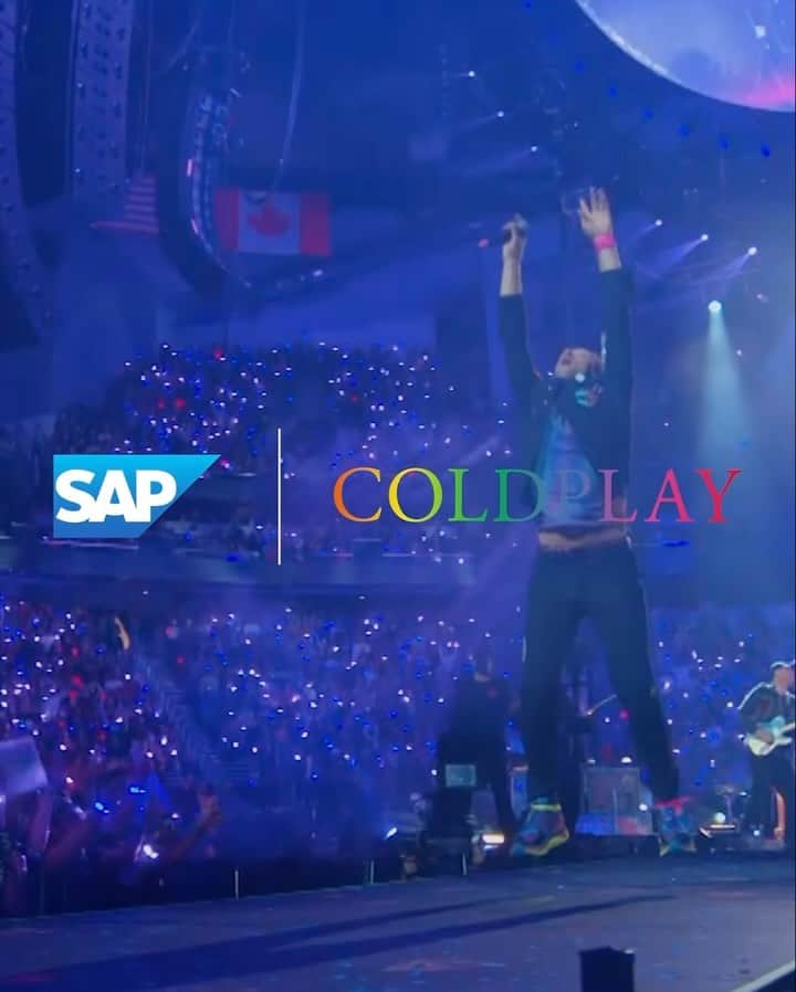 SAPさんのインスタグラム動画 - (SAPInstagram)「With the Music Of The Spheres World Tour app, @coldplay is ...