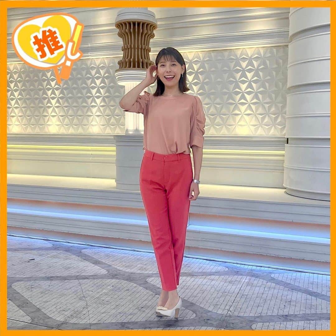 TBS「Nスタ」さんのインスタグラム写真 - (TBS「Nスタ」Instagram)「【上村アナのイチオシファッション🧡】 9月6日(水)のファッションです🥰 ︎ブラウス：Stola. ︎ ...