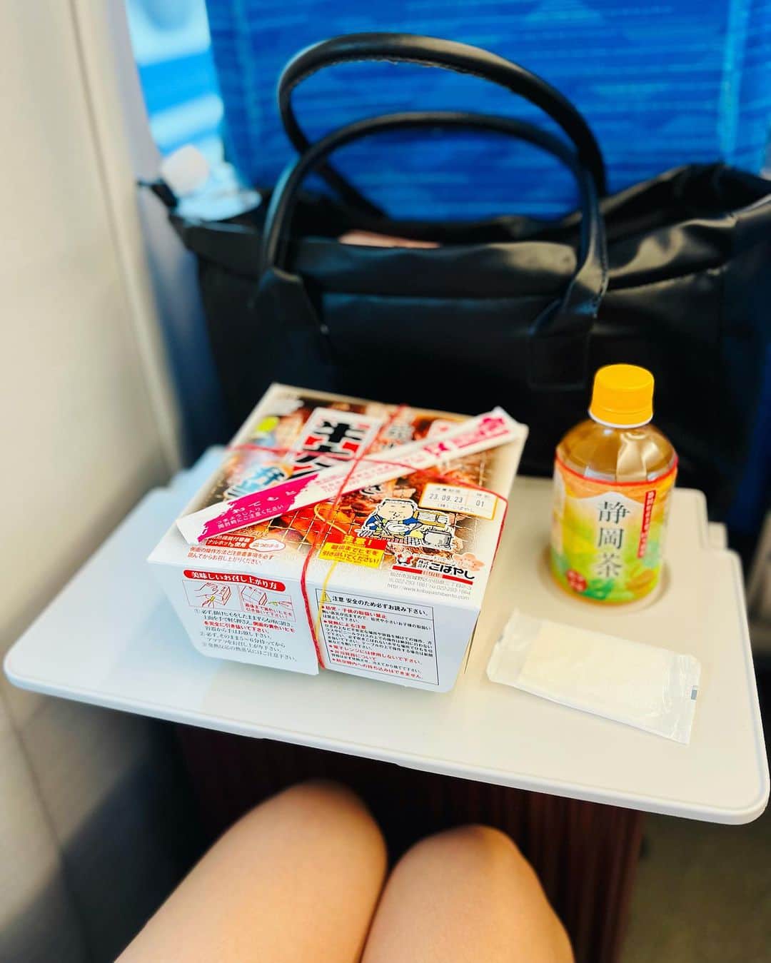 塚田綾佳さんのインスタグラム写真 - (塚田綾佳Instagram)「おはぽこぉ☀️ #大阪 しゅっぱーつ!!🚄𓂃𓈒𓏸︎︎︎︎ #駅弁 買え ...