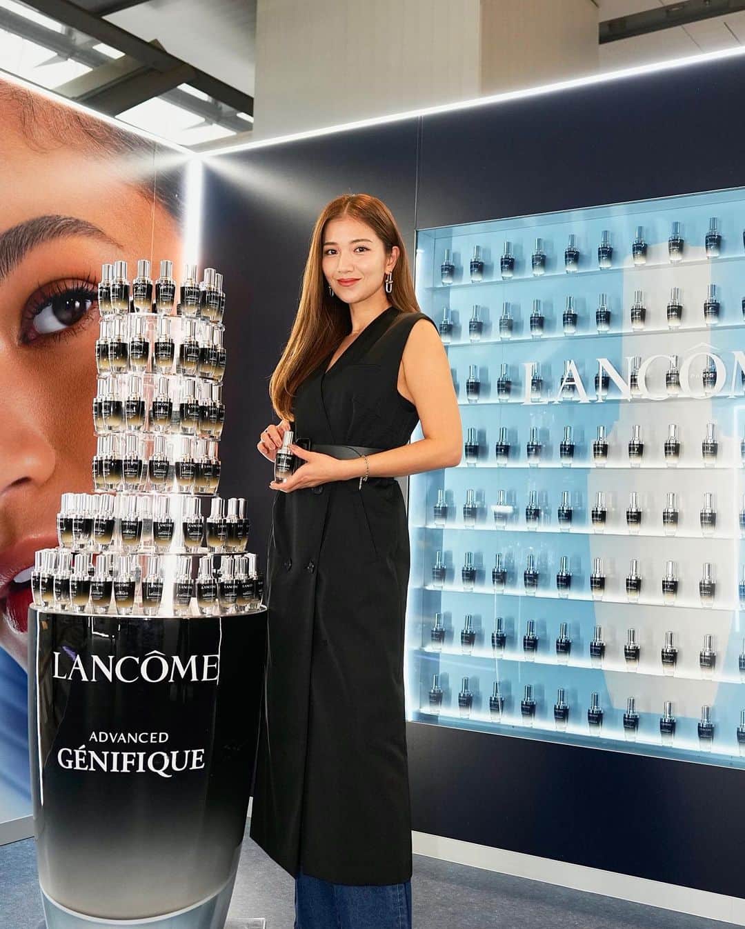 上原歩さんのインスタグラム写真 - (上原歩Instagram)「💠💠💠 GÉNIFIQUE INTENSE CHALLENGE @lancomeofficial 15年の研究から生まれたジェ ...