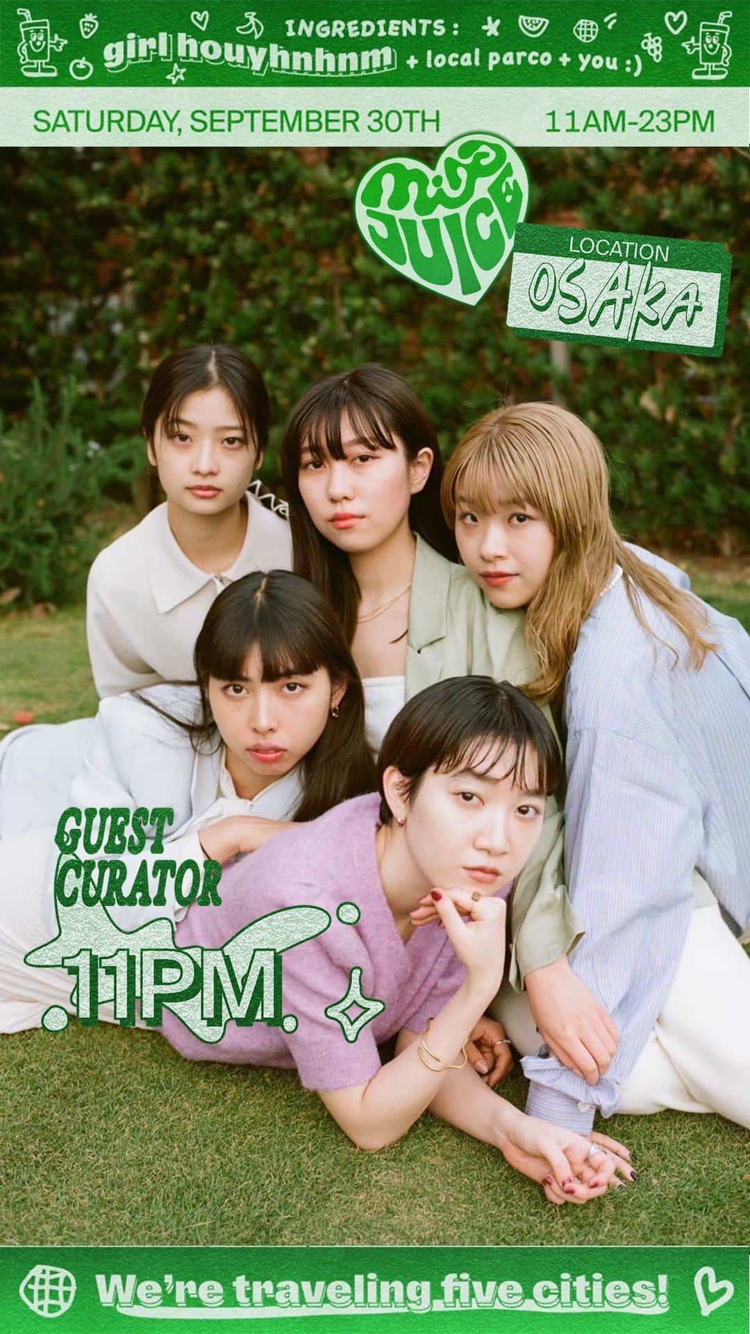 PARCOさんのインスタグラム動画 - (PARCOInstagram)「9月30日の「𝗠𝗜𝗫 𝗝𝗨𝗜𝗖𝗘 at心斎橋PARCO」に向けて11PM @___11pm___ からメッセージ💌 ...