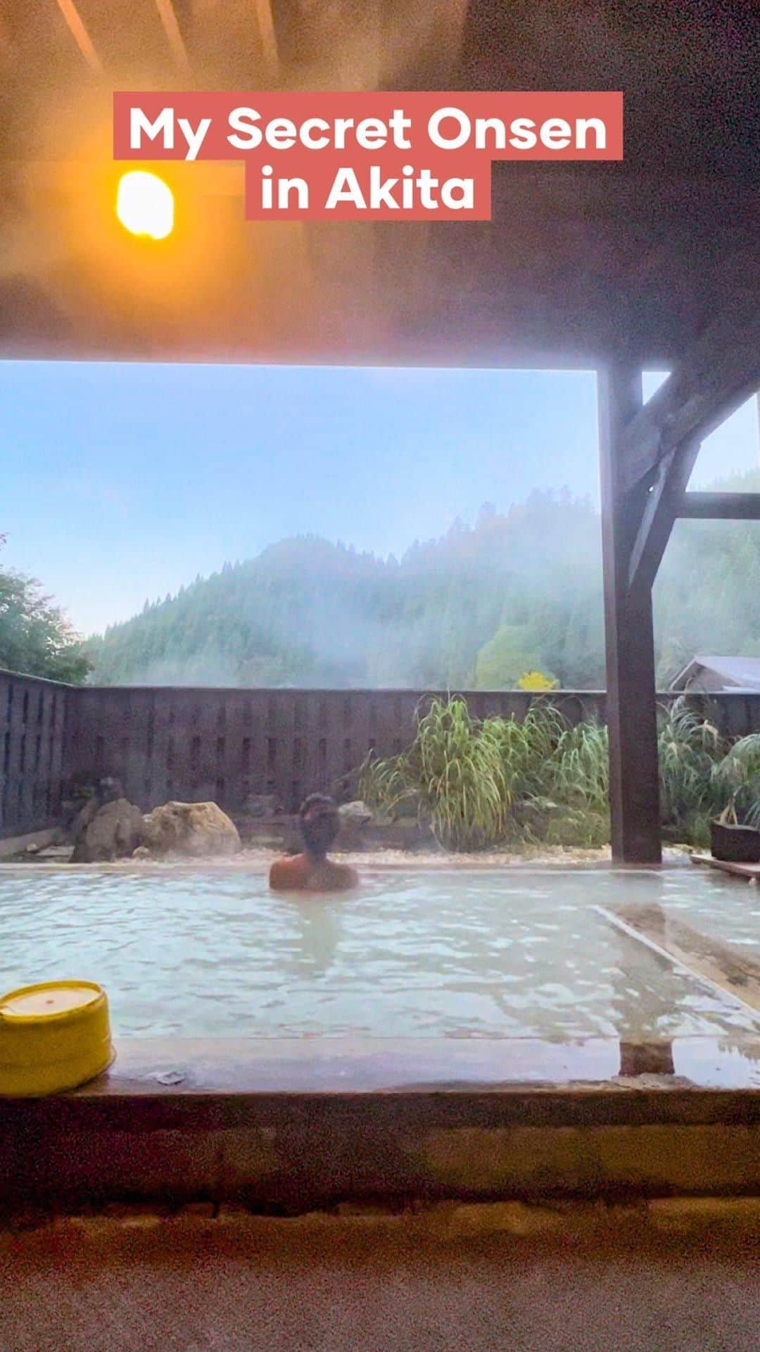 さんのインスタグラム動画 - (Instagram)「【Secret Onsen♨️】 This is one of those secret places I was reluctant ...