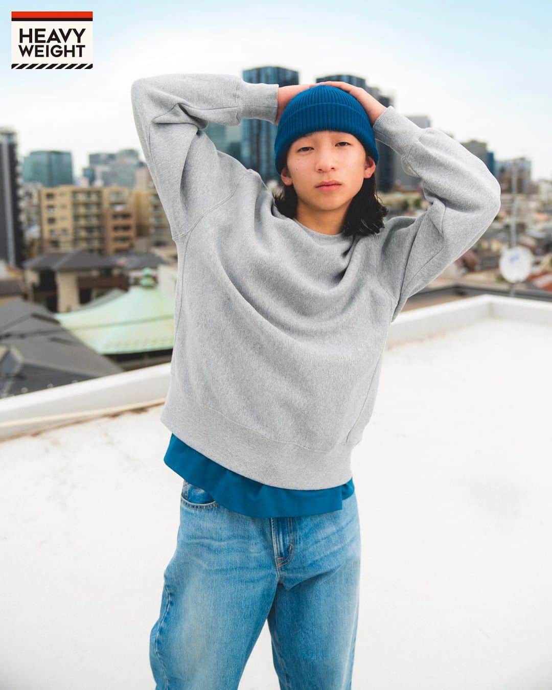 GUさんのインスタグラム写真 - (GUInstagram)「. 肉厚生地の、本格スウェット。 HEAVY WEIGHT SWEAT COLLECTION。 WEB CM公開中。 THE D ...