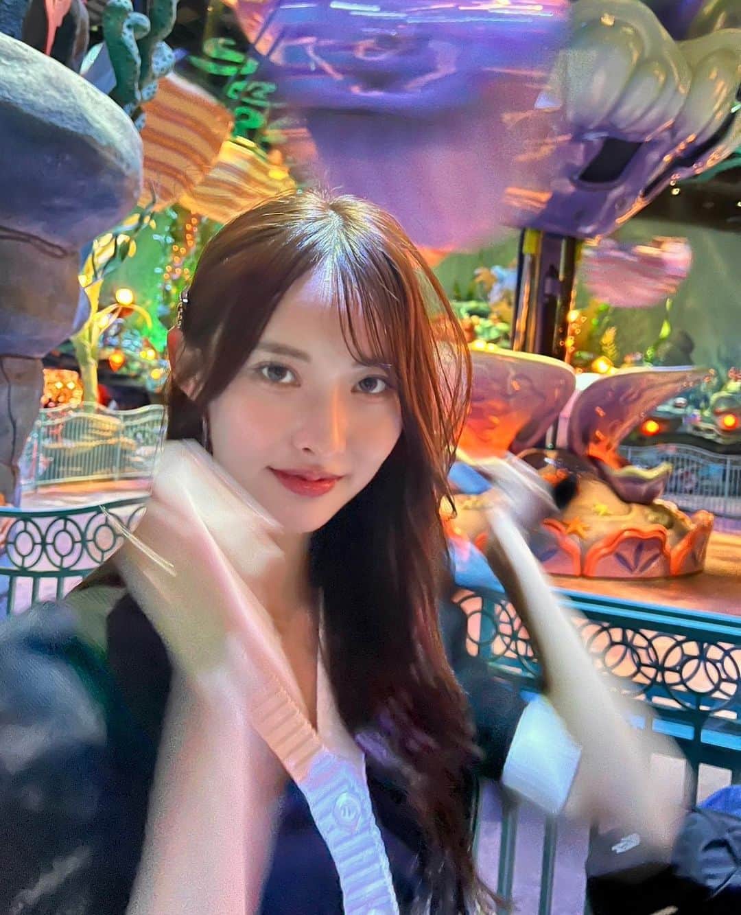 あのんさんのインスタグラム写真 - (あのんInstagram)「ディズニーシーでパシャリ( ︎︎𖥦 ) マーメイドラグーン🧜🏻‍♀️🫧🪸 ...