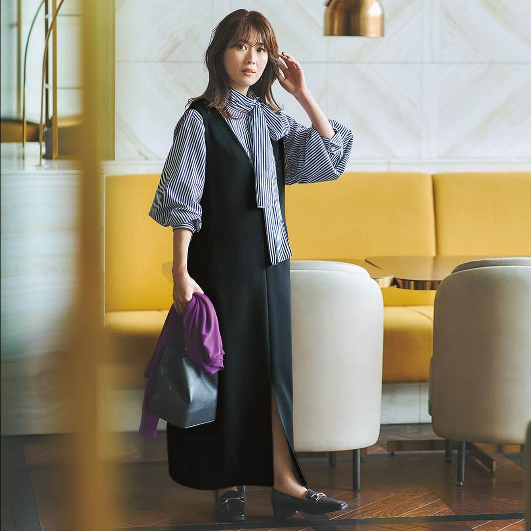 Marisolさんのインスタグラム写真 - (MarisolInstagram)「. 大人にも着やすい「黒」はコラボだけの特別色！細見え ...