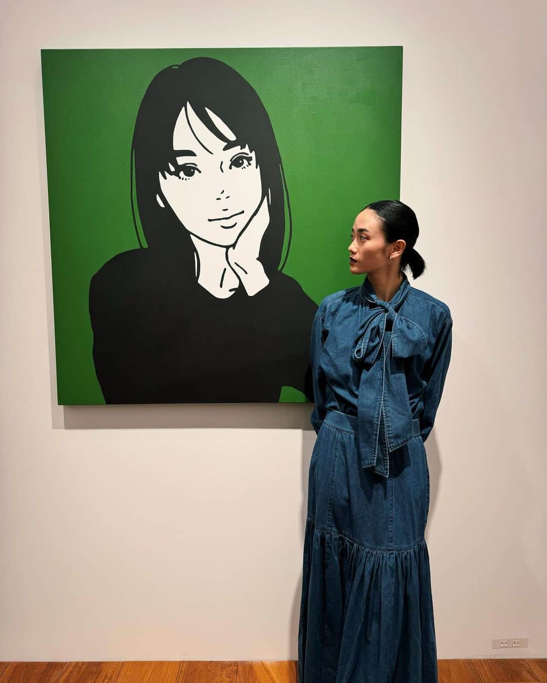 宮城舞さんのインスタグラム写真 - (宮城舞Instagram)「#KYNE の展覧会レセプションに 行ってきました🖼️ @route3boy ...