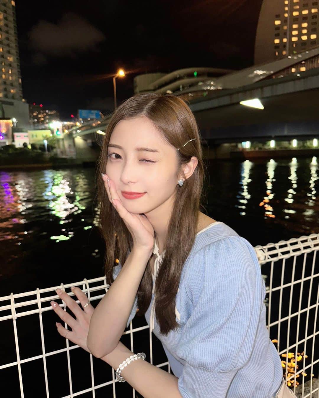 松川星さんのインスタグラム写真 - (松川星Instagram)「横浜の夜景と…🏙🩵」10月8日 19時22分 - akarin__rin