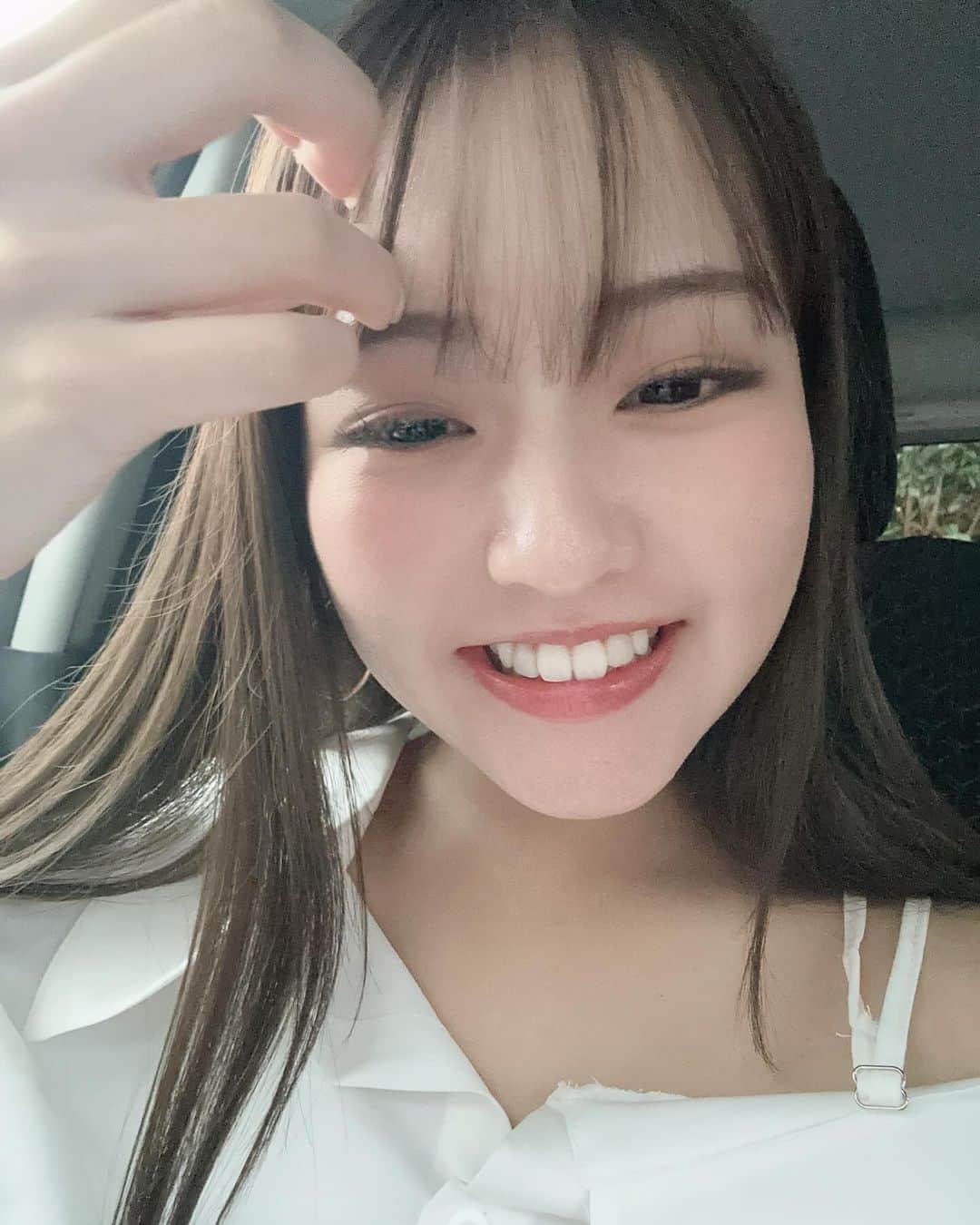 河野まひるさんのインスタグラム写真 - (河野まひるInstagram)「ドライブ大好き🚗³₃🤍 #jk#jk3#ljkブランド#jkの素敵な思い出#高校生#高3#hair#ファッション ...