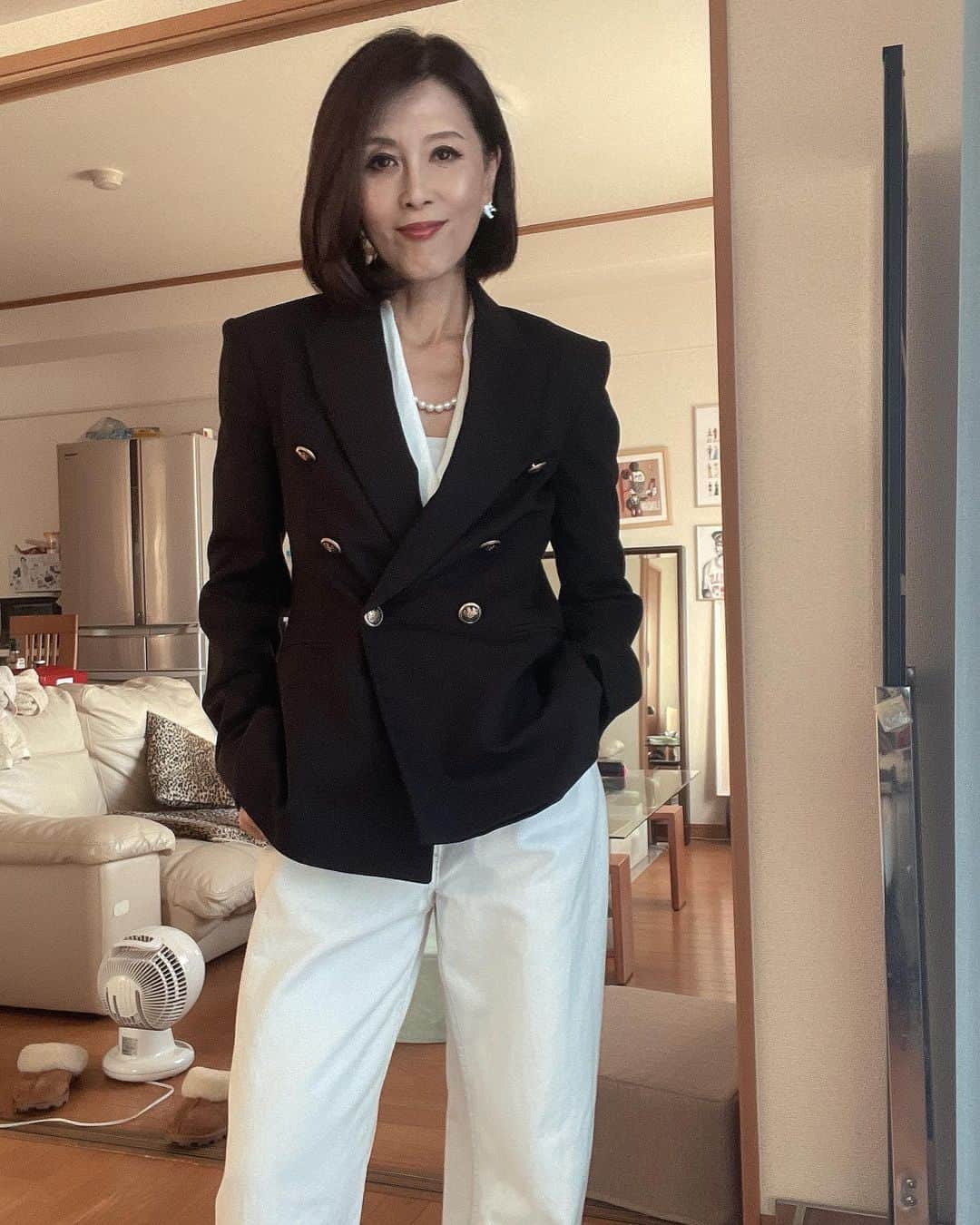 Naoko（なおこ）さんのインスタグラム写真 - (Naoko（なおこ）Instagram)「🌰 🌰 🌰 ジャケットスタイルが 暑くない季節に ...