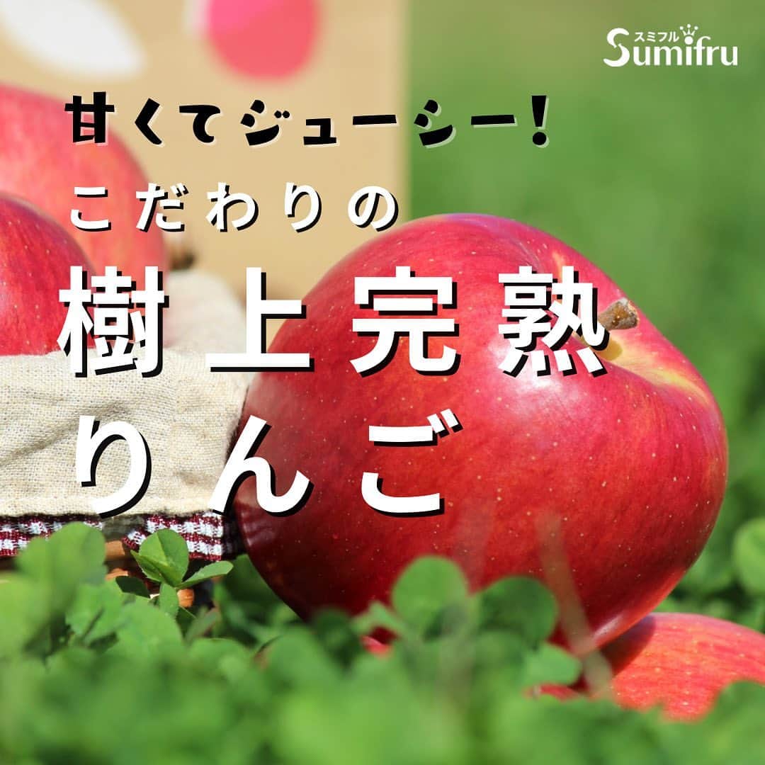 Sumifruさんのインスタグラム写真 - (SumifruInstagram)「🍎今が旬の食べごろ完熟りんご🍎 スミフル公式通販「スミフル ...