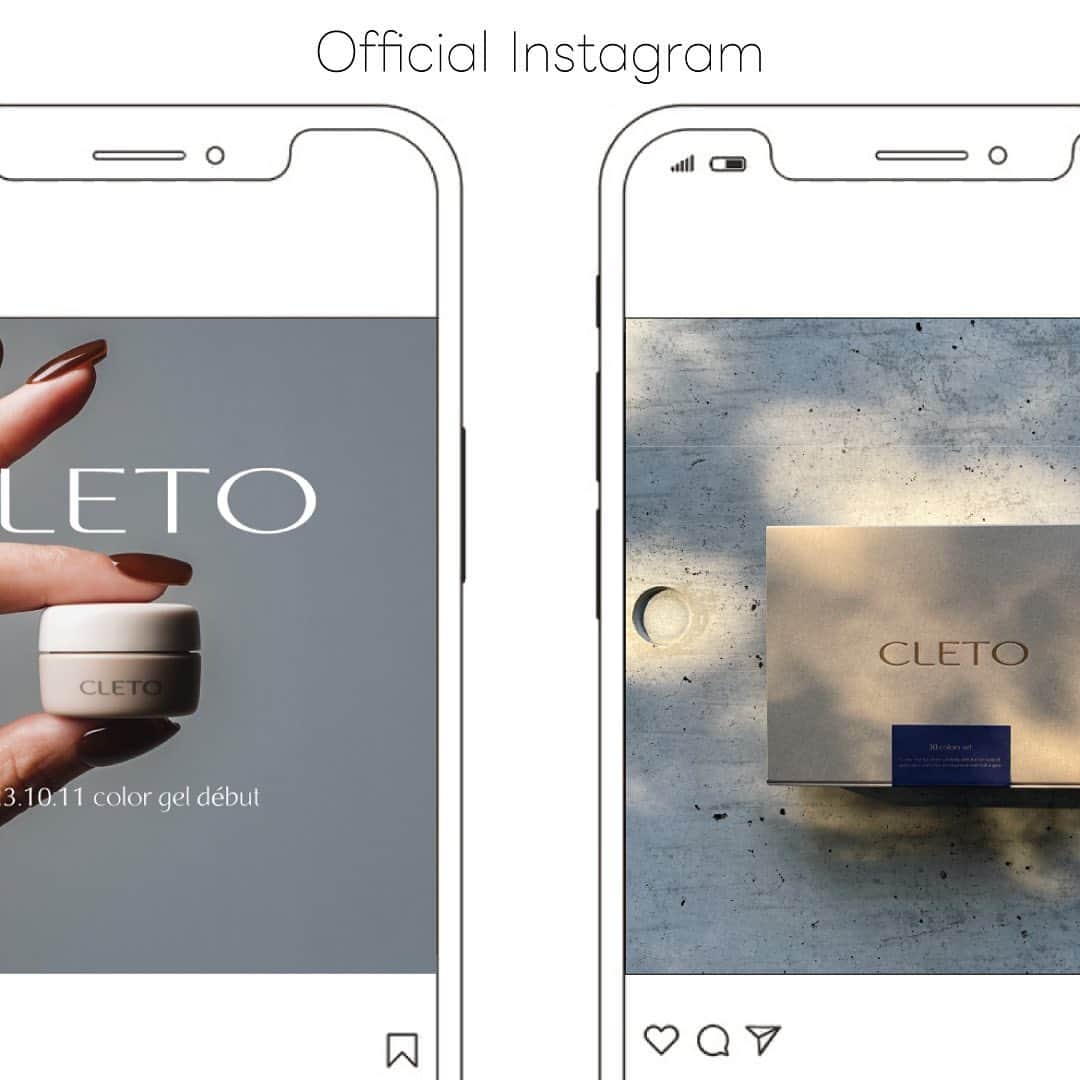 ネイルショップTATさんのインスタグラム写真 - (ネイルショップTATInstagram)「- ̗̀‎𖤐CLETOのお取り扱いスタートしました‎♡⃛ ̖́- 注目の新ブランドCLETOの ...