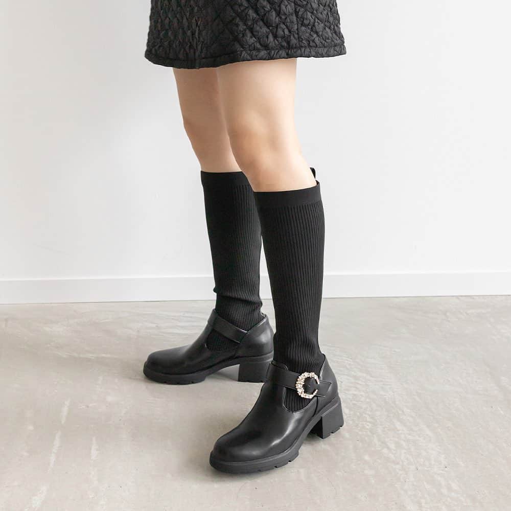 RANDAさんのインスタグラム写真 - (RANDAInstagram)「. 【SOCKS LONG BOOTS】 カジュアルになりすぎない ...