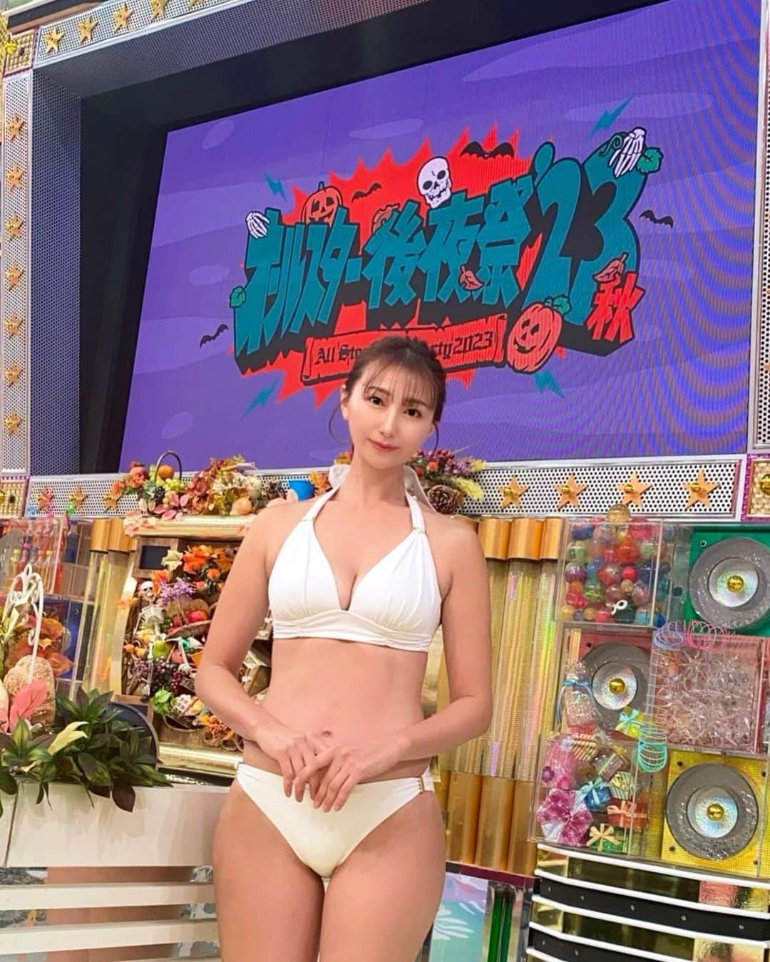 青木まりなさんのインスタグラム写真 青木まりなinstagram 「オールスター後夜祭23秋 のアシスタントとして 出演させていただき