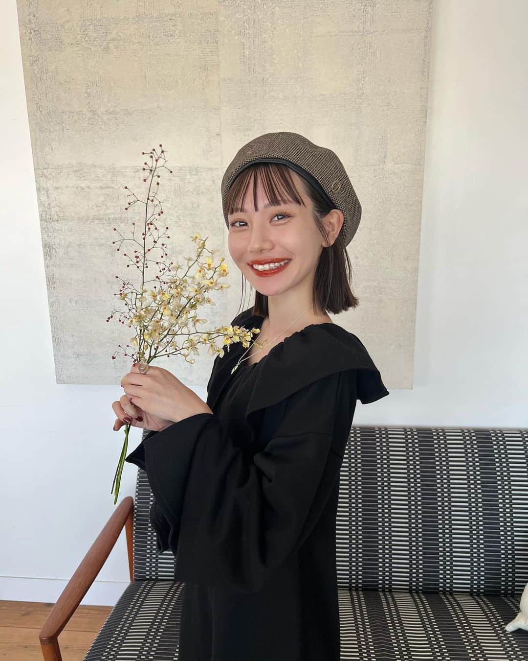 まるさんのインスタグラム写真 - (まるInstagram)「ㅤ ㅤこちらのワンピースは @hinari_official の次回の新作です🥰 ...