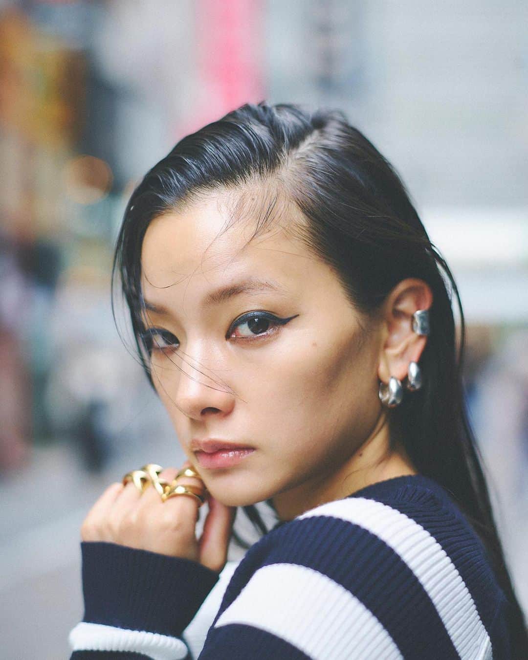 織田梨沙さんのインスタグラム写真 - (織田梨沙Instagram)「キャットアイおだ。 ブリジットバルドー思い出した‼︎」10月14日 21 ...