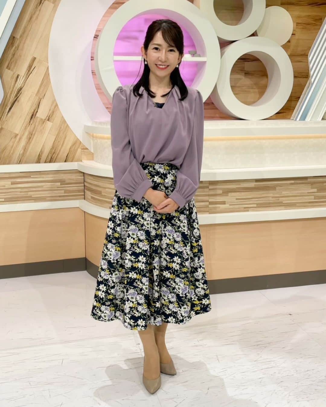 Ksbアナウンサーさんのインスタグラム写真 Ksbアナウンサーinstagram 「👗 「news Park Ksb」の衣装です。 今週