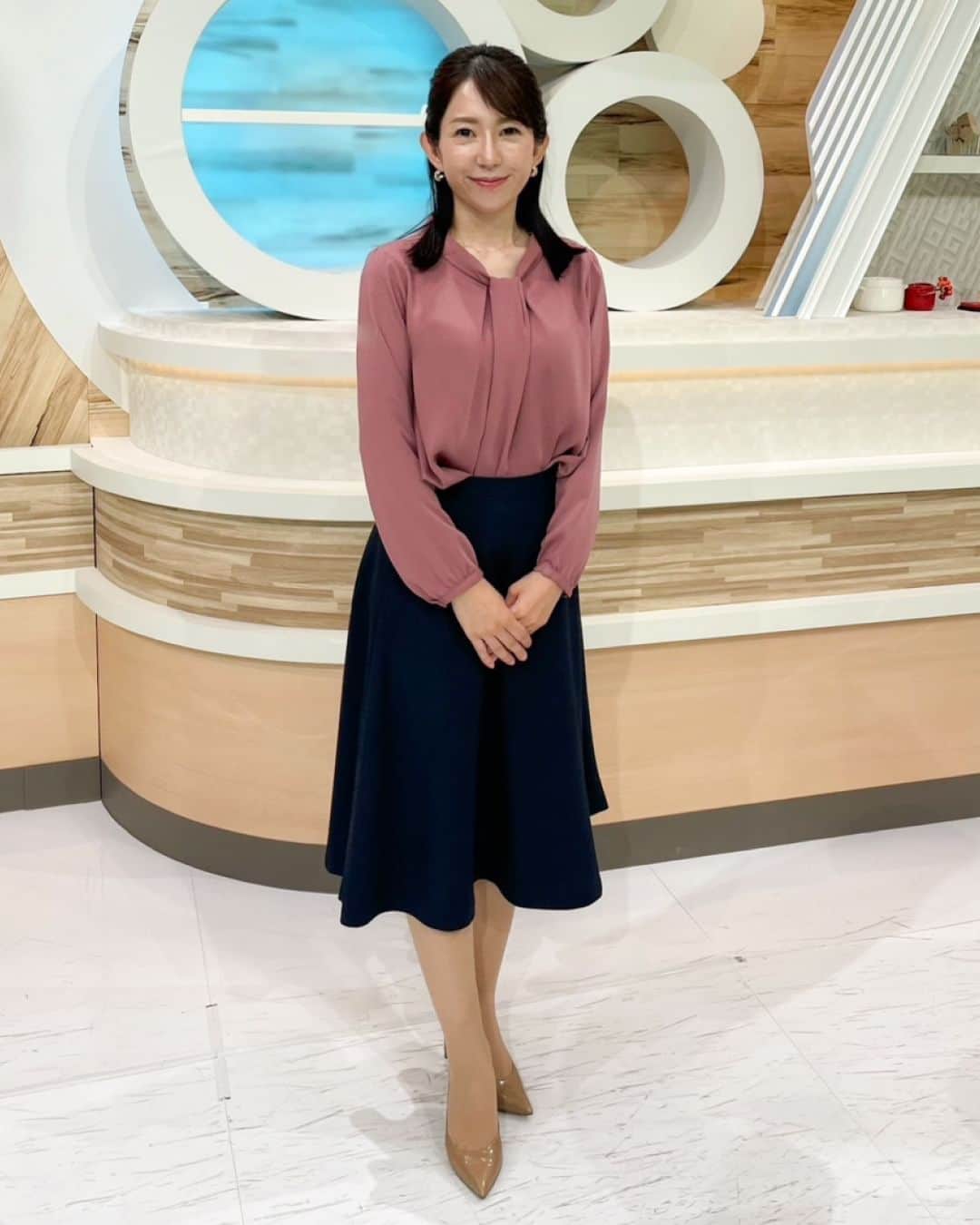Ksbアナウンサーさんのインスタグラム写真 Ksbアナウンサーinstagram 「👗 「news Park Ksb」の衣装です。 今週