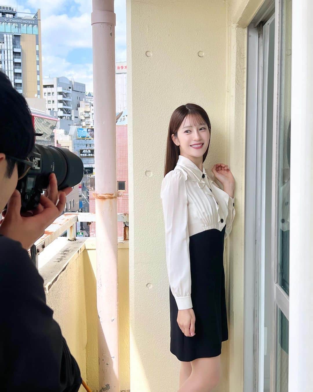 神田れいみさんのインスタグラム写真 神田れいみinstagram 「🤍🖤 撮影でした！ またお知らせしますね🐼🫶」10月19日 19時