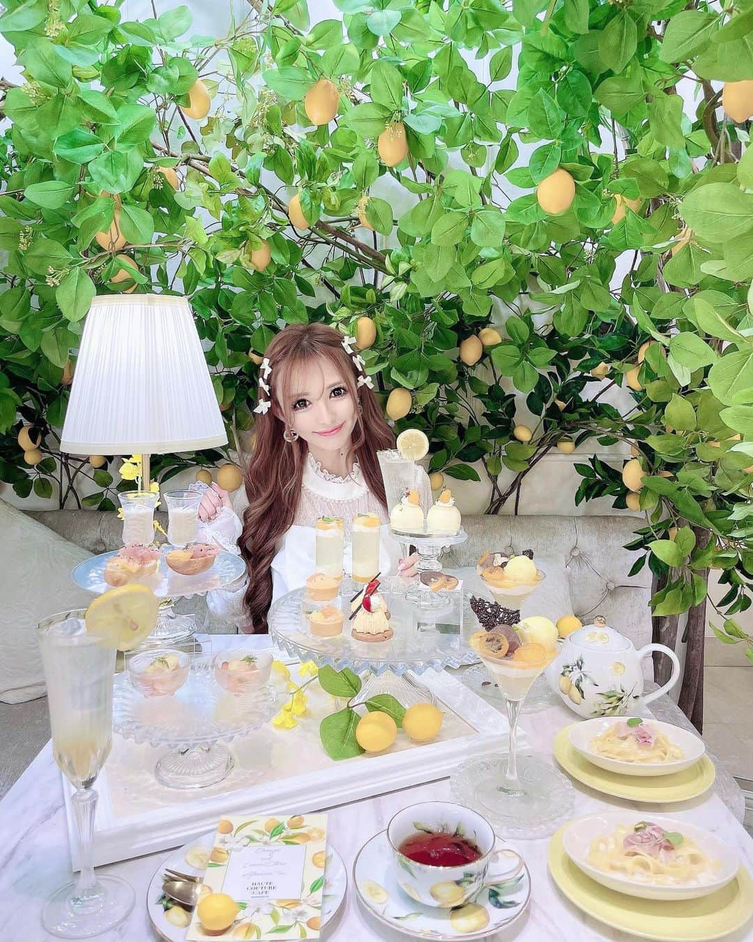 寿リリカさんのインスタグラム写真 - (寿リリカInstagram)「♡ オートクチュールカフェ表参道店の新アフタヌーンティー🍋レモンand ...