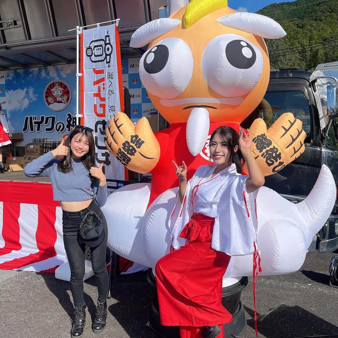 竹川由華さんのインスタグラム写真 - (竹川由華Instagram)「バイクの神様ミーティング🏍 in近江八幡 #バイク #バイクの神様 ...