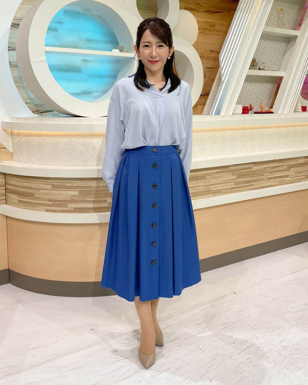 Ksbアナウンサーさんのインスタグラム写真 Ksbアナウンサーinstagram 「👗 「news Park Ksb」の衣装です。 今週