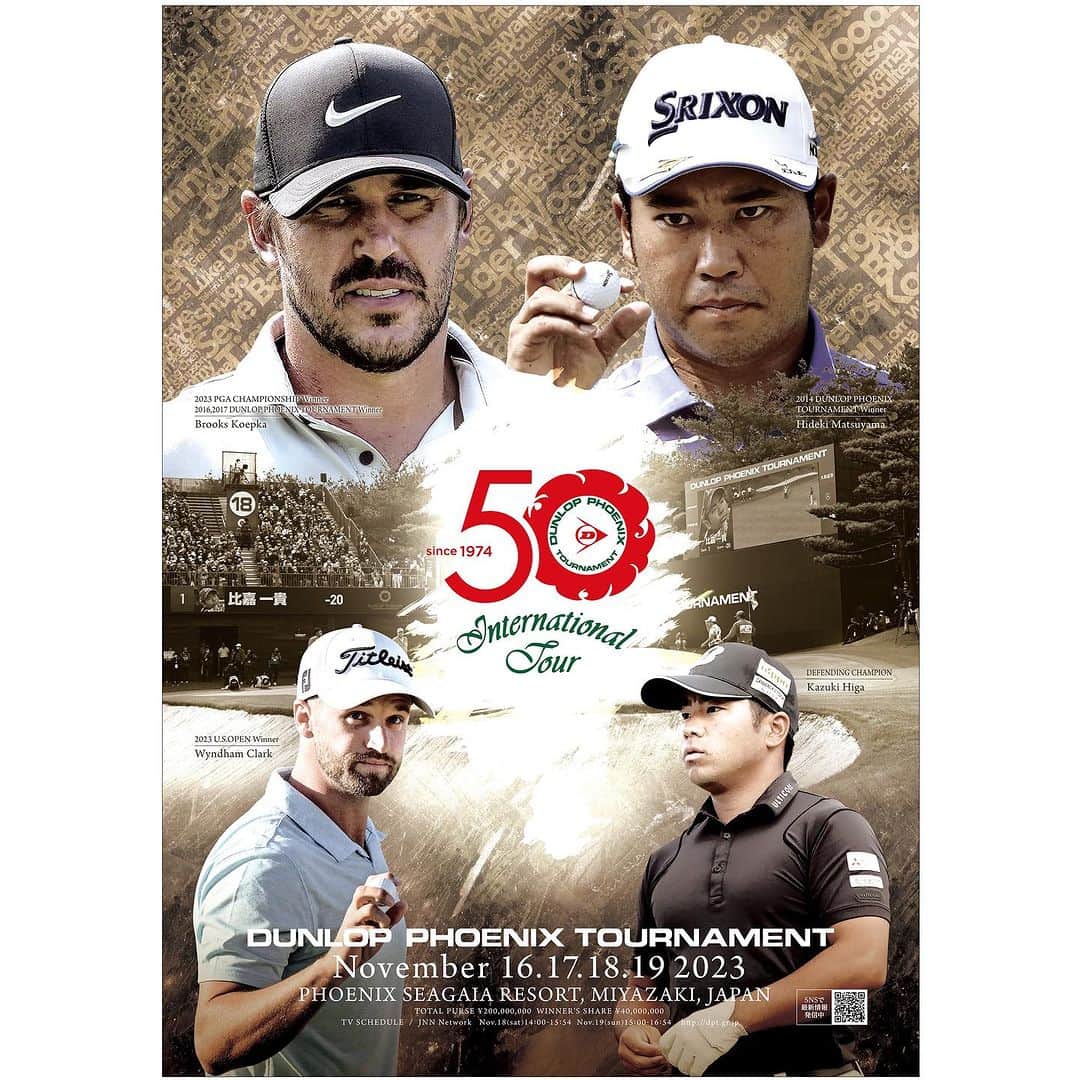 JGTO 男子プロゴルフツアーさんのインスタグラム写真 - ( JGTO 男子プロゴルフツアーInstagram)「第50回ダンロップフェニックストーナメントに出場する海外招聘選手が発表📣 ...