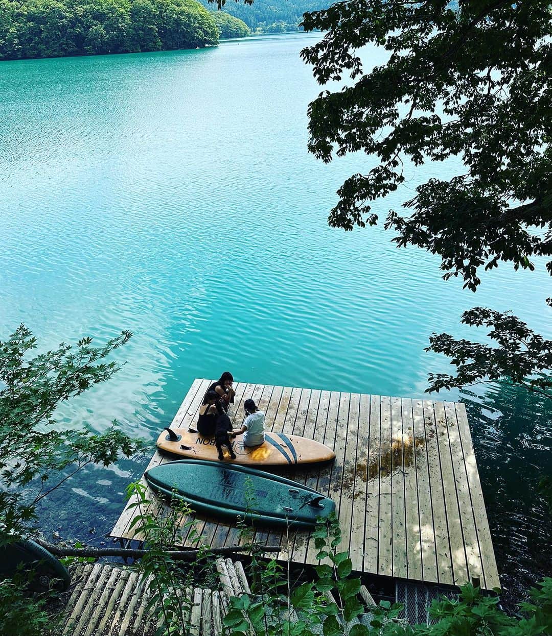 YUKI TAKESHIMAさんのインスタグラム写真 - (YUKI TAKESHIMAInstagram)「8月長野県の木崎湖キャンプ場で ...