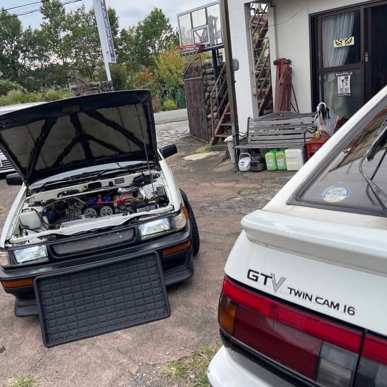 谷+1。さんのインスタグラム写真 - (谷+1。Instagram)「AE86メンテナンス🚗😏 #ae86」10月25日 14時18分 ...