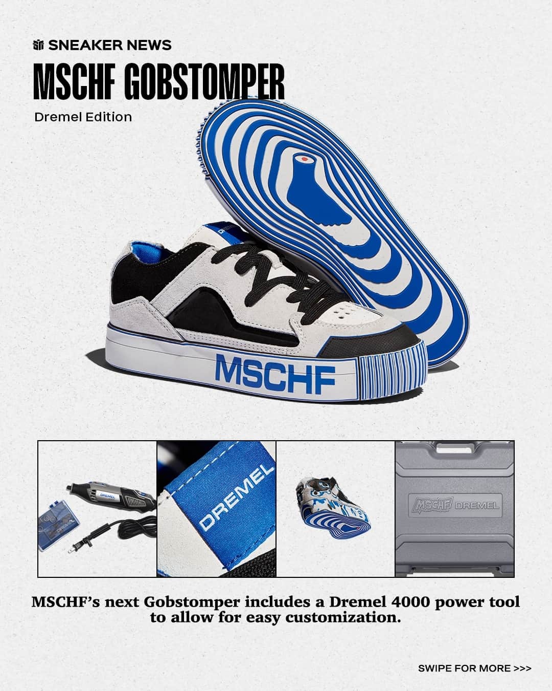 Sneaker Newsさんのインスタグラム写真 - (Sneaker NewsInstagram)「MSCHF x Dremel was not on our 2023 Bingo card ...