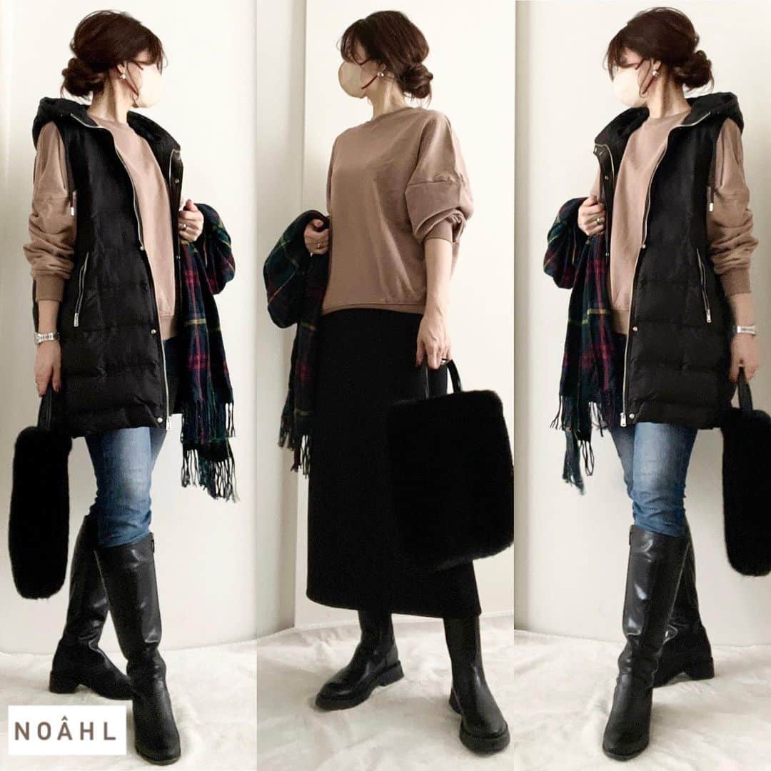 meiさんのインスタグラム写真 - (meiInstagram)「. ゆるっとしたサイズ感がかわいいスウェット ほんのりお尻が隠れる丈が嬉しい😆 ちょっと古着っぽい生地の感じもかわいいよ 特に ...