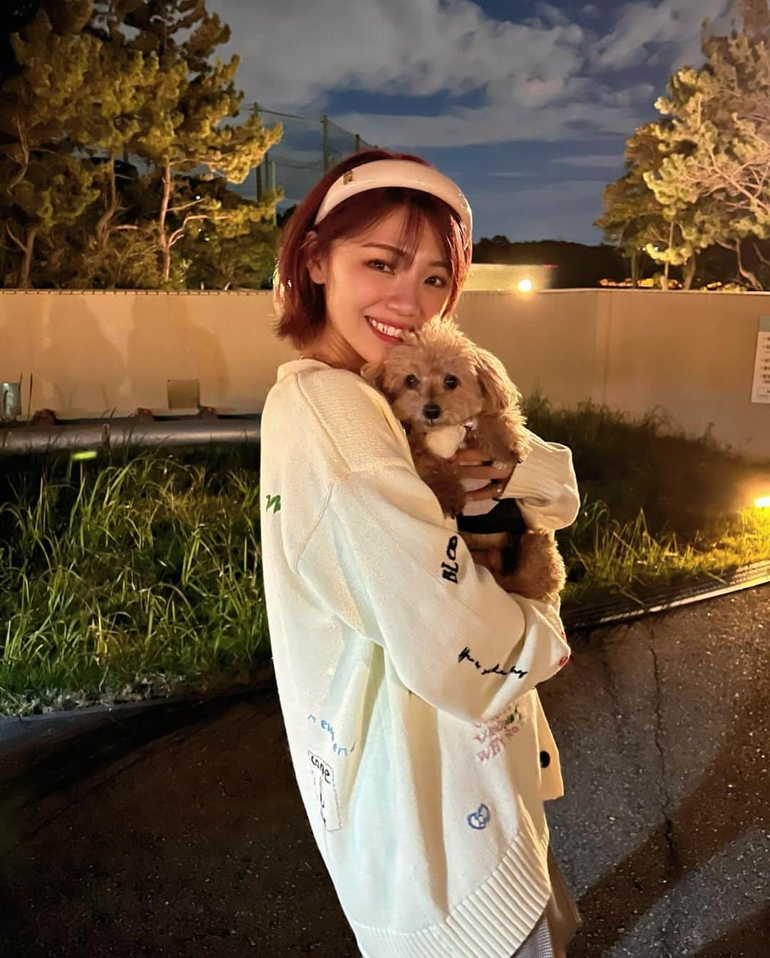 大川成美さんのインスタグラム写真 - (大川成美Instagram)「だいすき🐶長生きしてね🩷 ． ．」10月30日 19時46分 ...