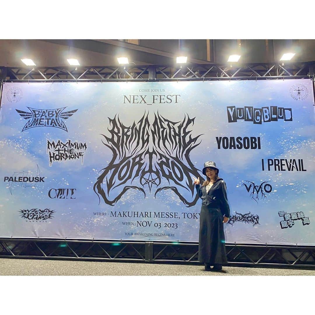鬼頭由芽さんのインスタグラム写真 - (鬼頭由芽Instagram)「・ 11月3日幕張メッセで行われた Bring Me The ...